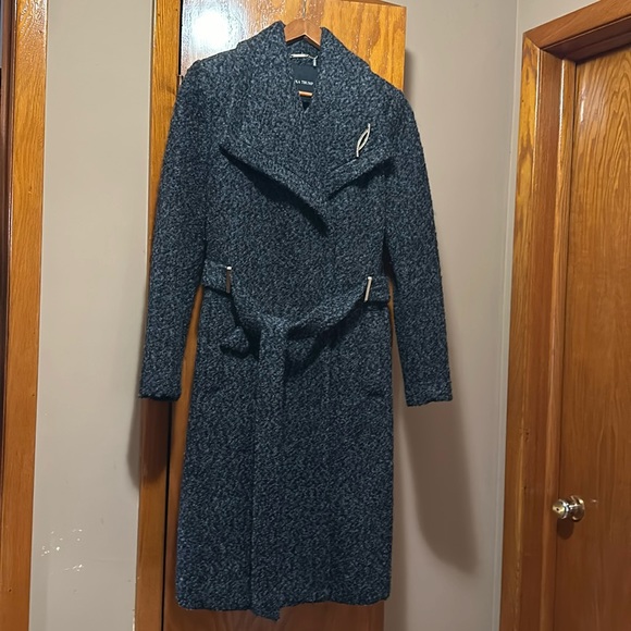 Ivanka Trump | Jackets & Coats | Ivanka Trump Long Wool Coat Black And ...